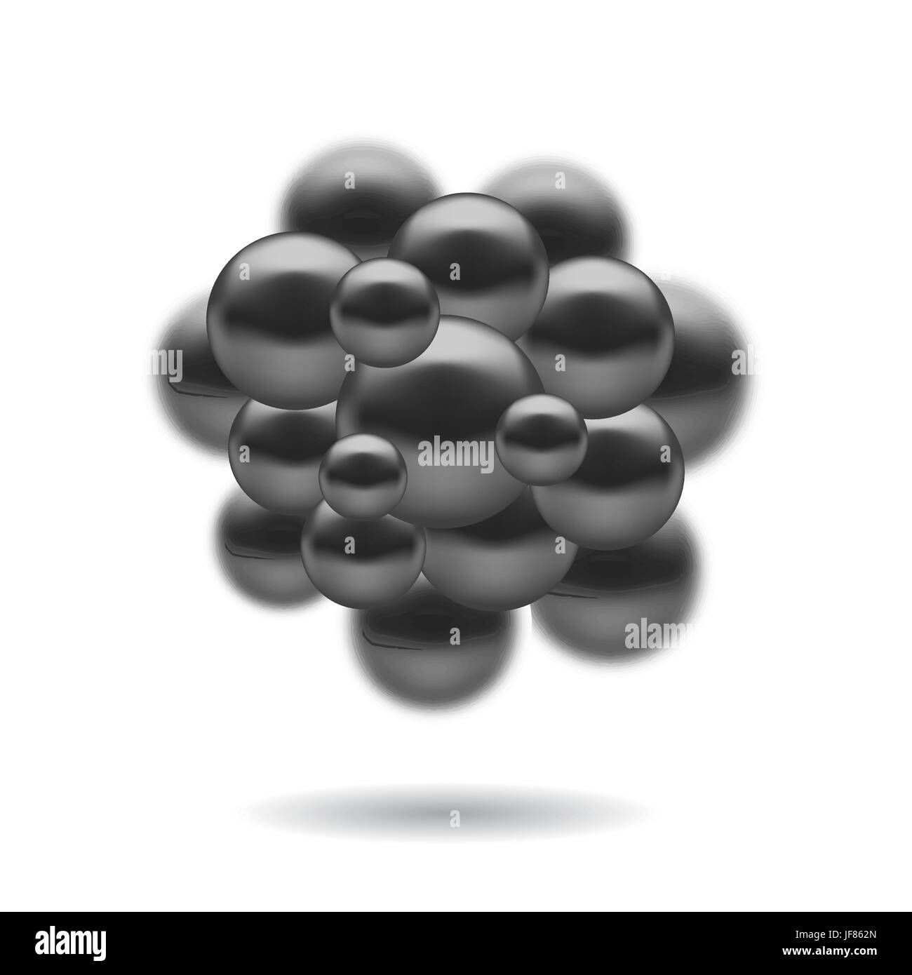 Abstract Molecules Design Set Molecules Spheres Abstract Background