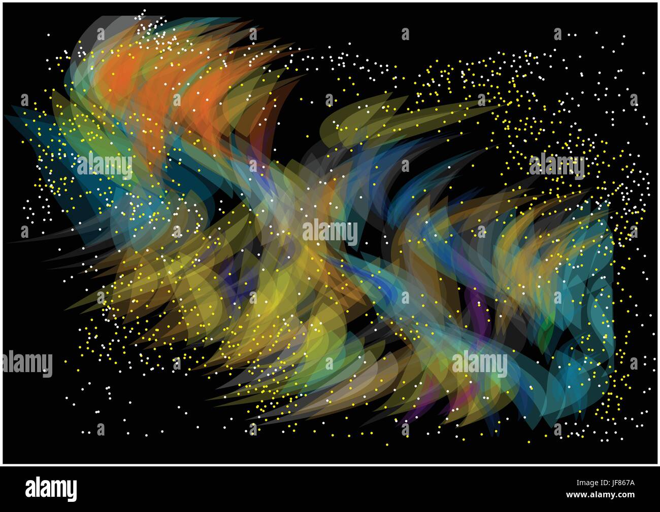 multicolor wave on black Stock Vector Image & Art - Alamy