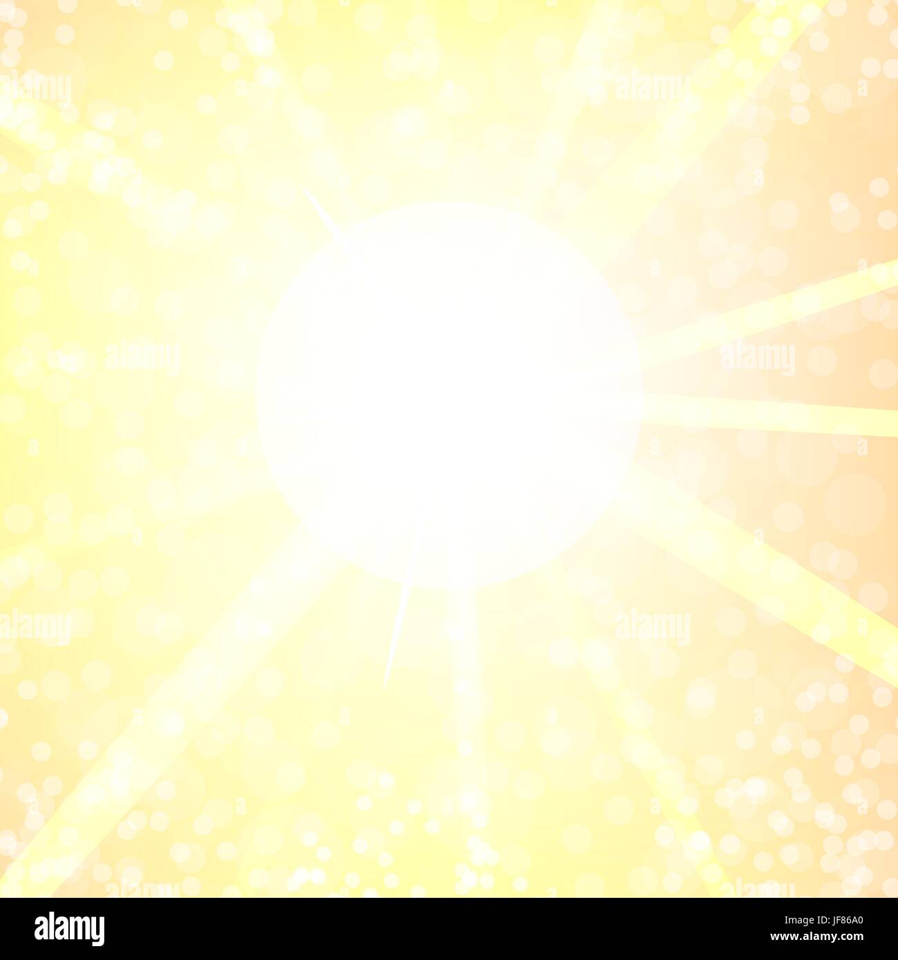 Summer Yellow Sun Light on Blurred Background Stock Vector Image & Art ...