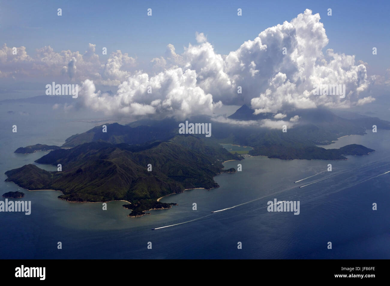 Aerial view of small islands Stock Photo - Alamy