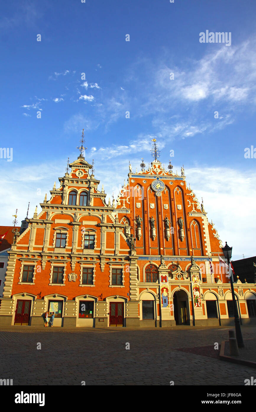 House of the Blackheads situated on Town Hall square in the historic ...