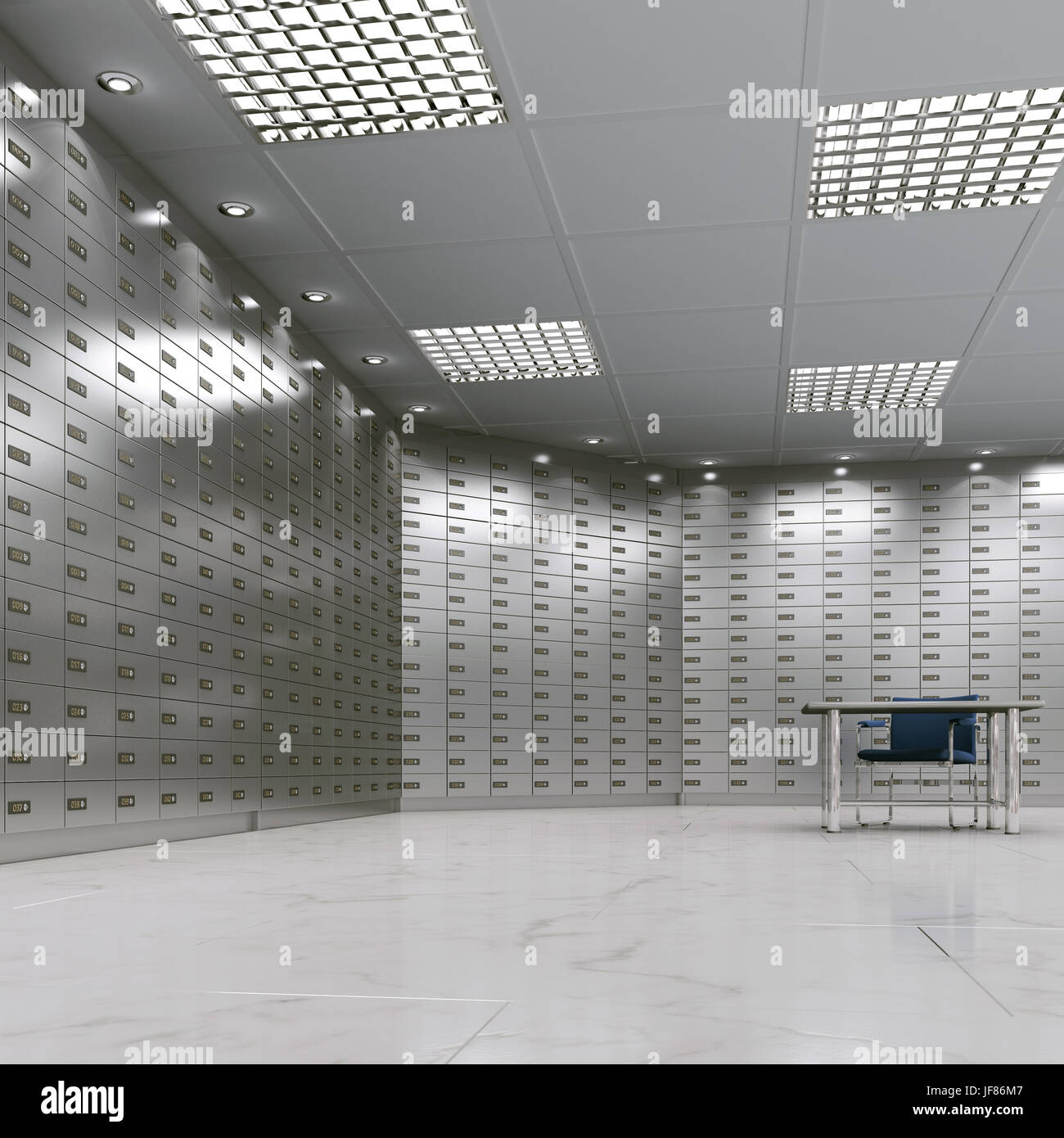 3D rendering safe deposit boxes Stock Photo - Alamy