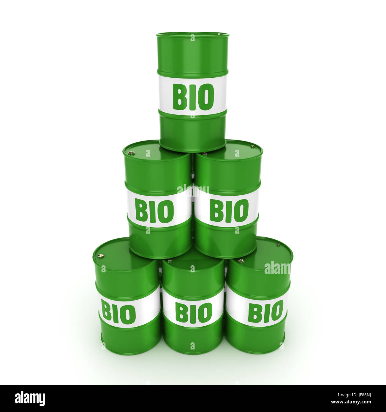3D rendering barrel of biofuels Stock Photo - Alamy