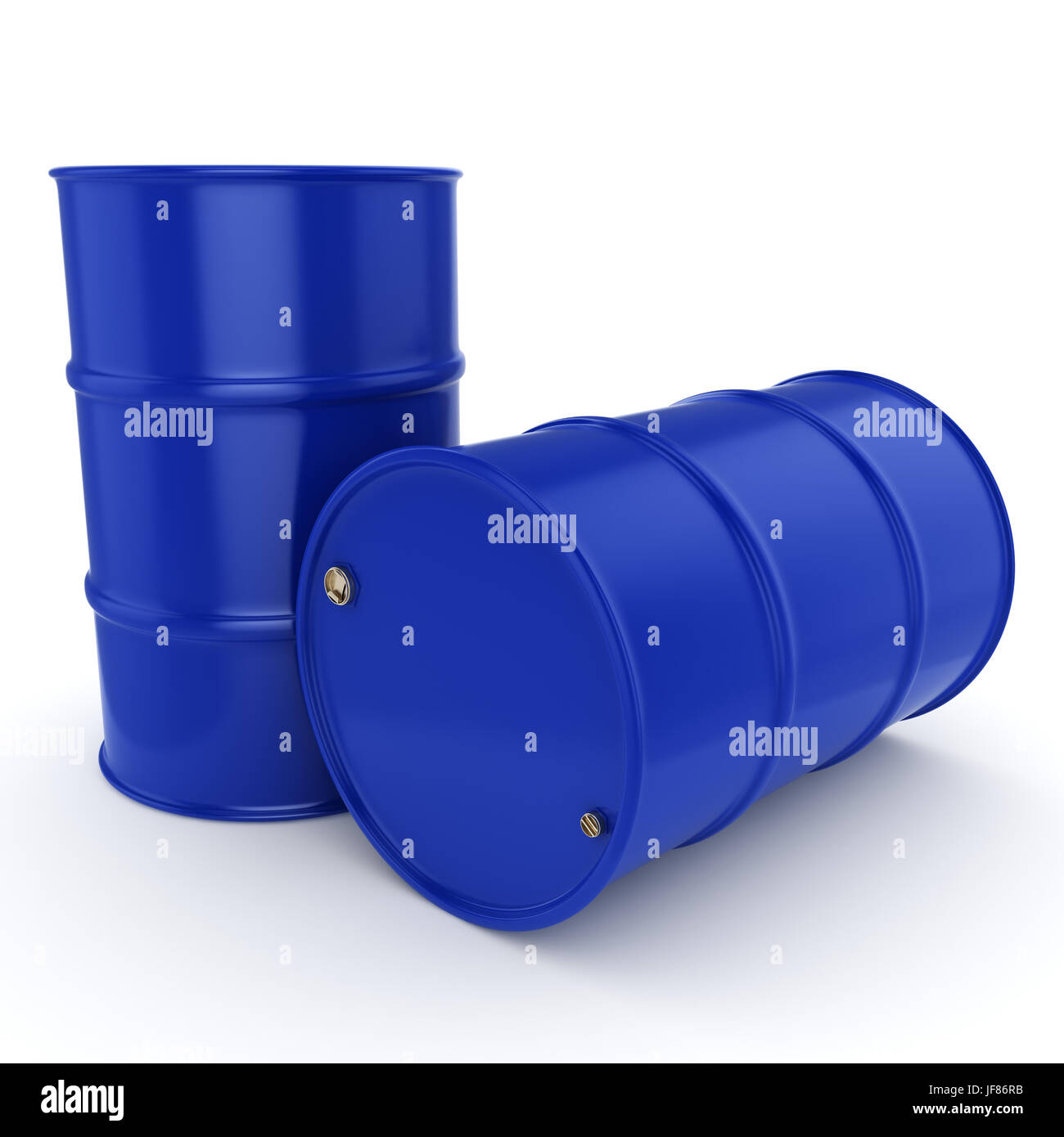 Blue barrels Cut Out Stock Images & Pictures - Alamy