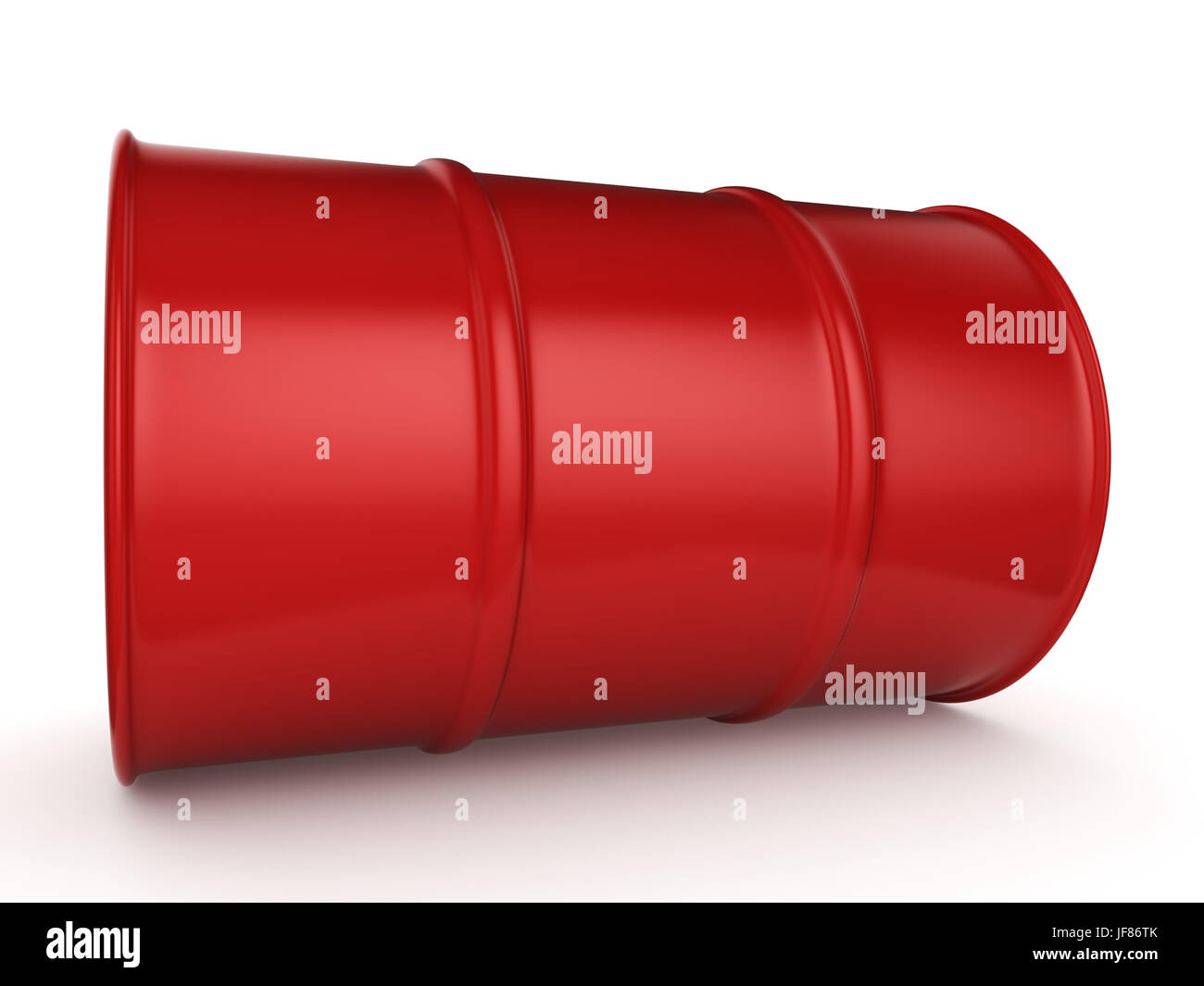 3D rendering red barrel Stock Photo - Alamy