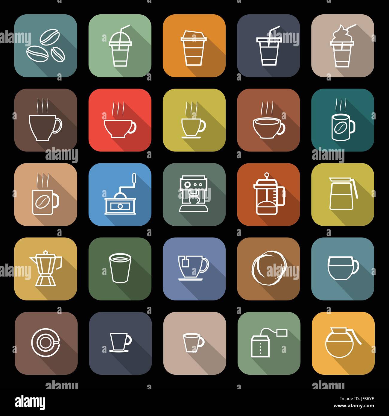 Model drinking coffee shop Stock Vector Images - Alamy