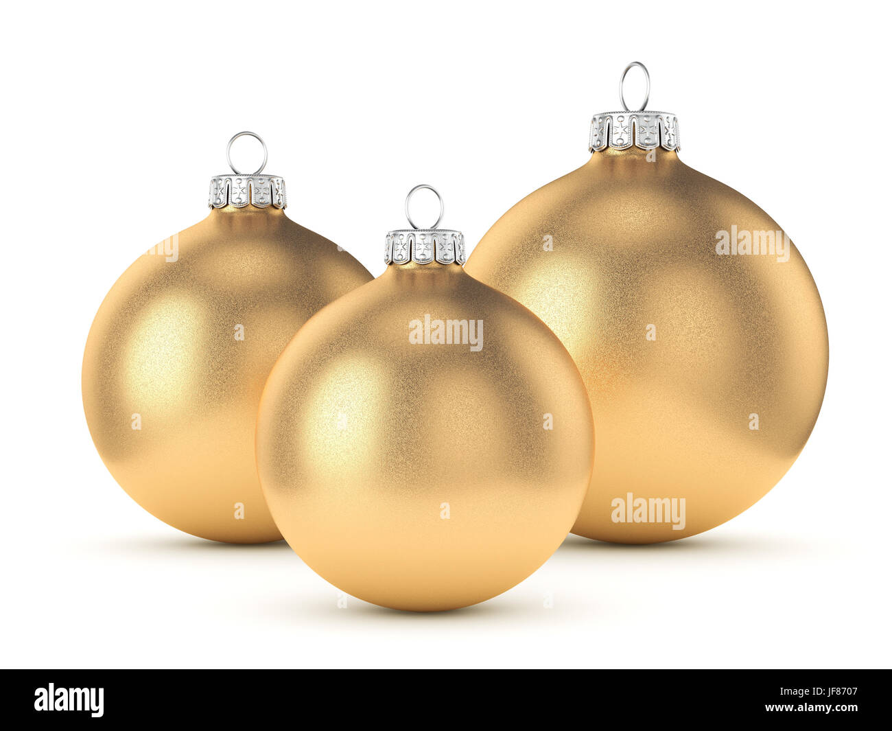 3D rendering gold Christmas ball Stock Photo - Alamy