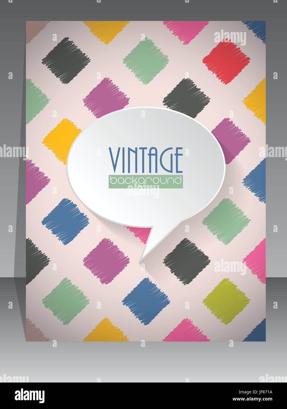Cool vintage retro scrapbook cover design Stock Vector Image & Art - Alamy