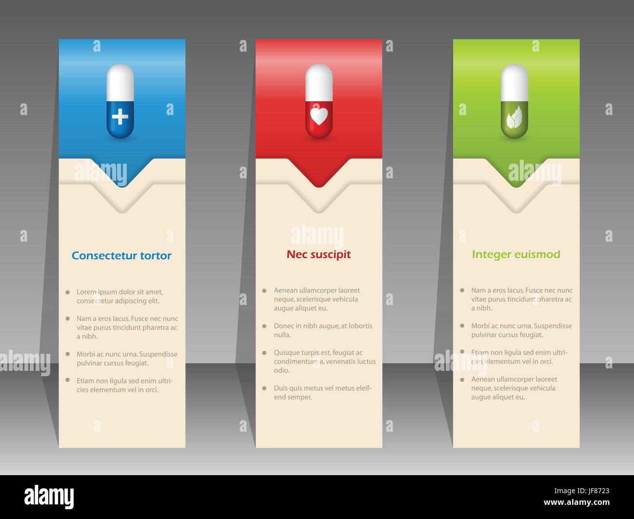 Medical advertisement with pills on banners Stock Vector Image & Art ...