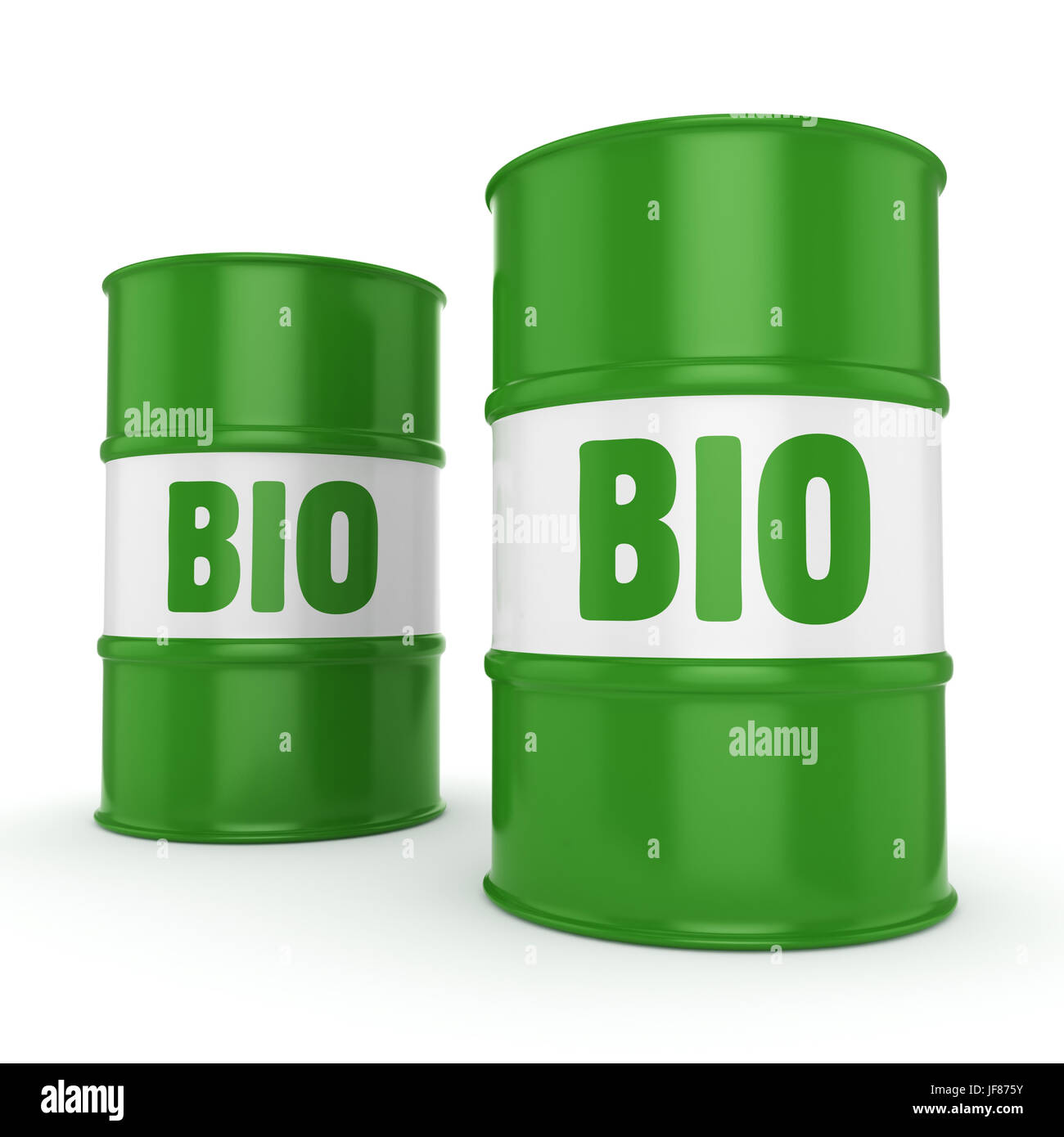3D rendering barrel of biofuels Stock Photo - Alamy