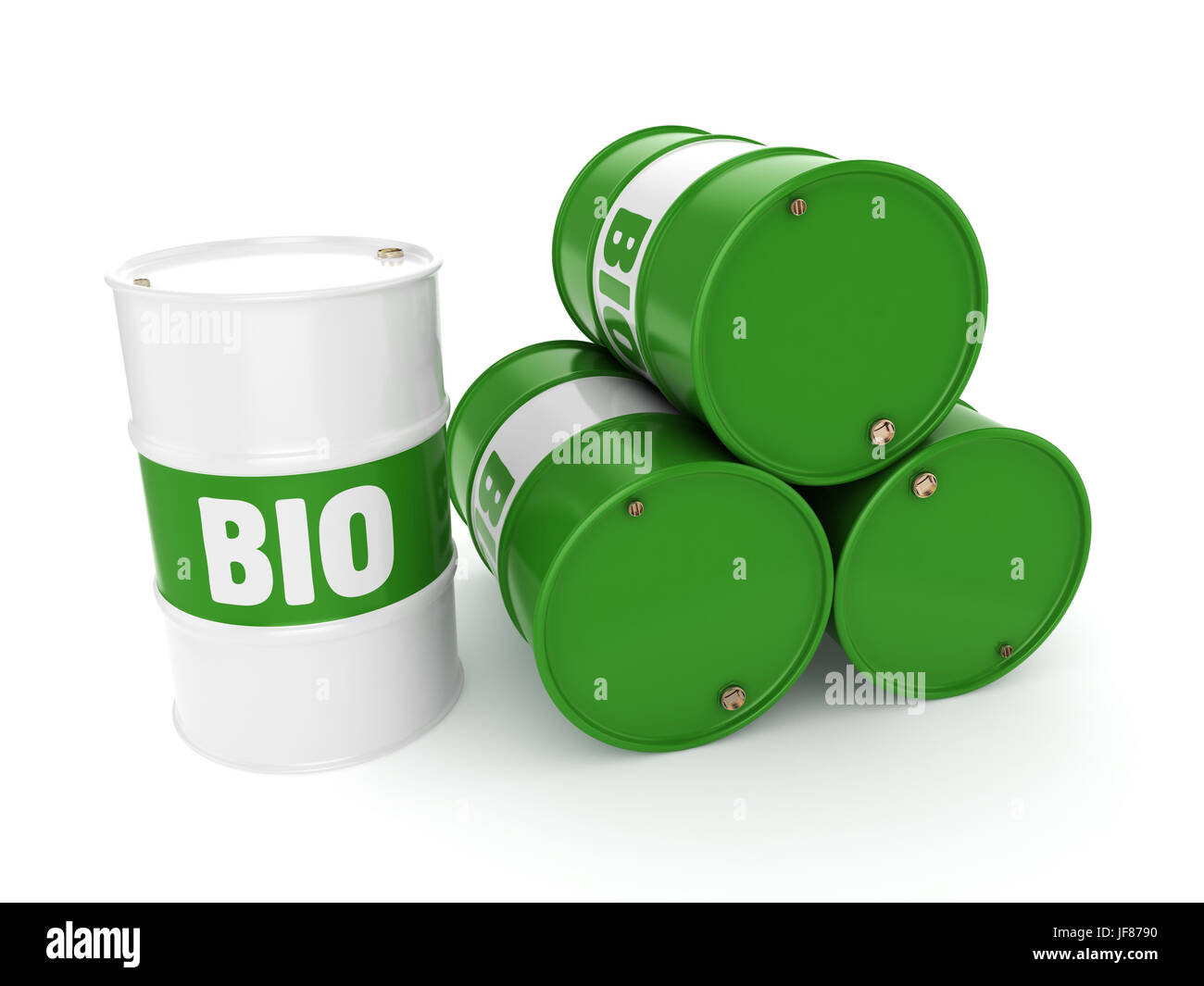 3D rendering barrel of biofuels Stock Photo - Alamy