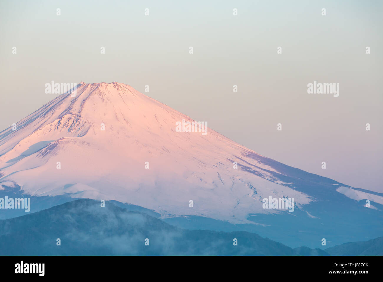 Fuji Mountain Lake Hakone Sunrise Stock Photo - Alamy