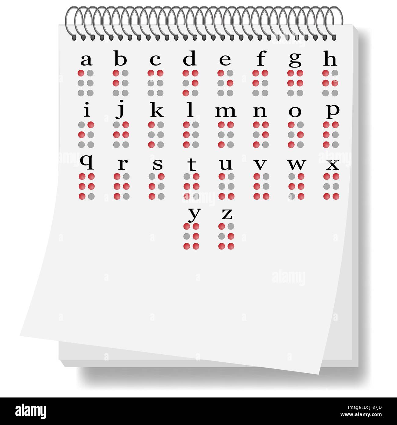 Braille alphabet symbols Stock Vector Images - Alamy