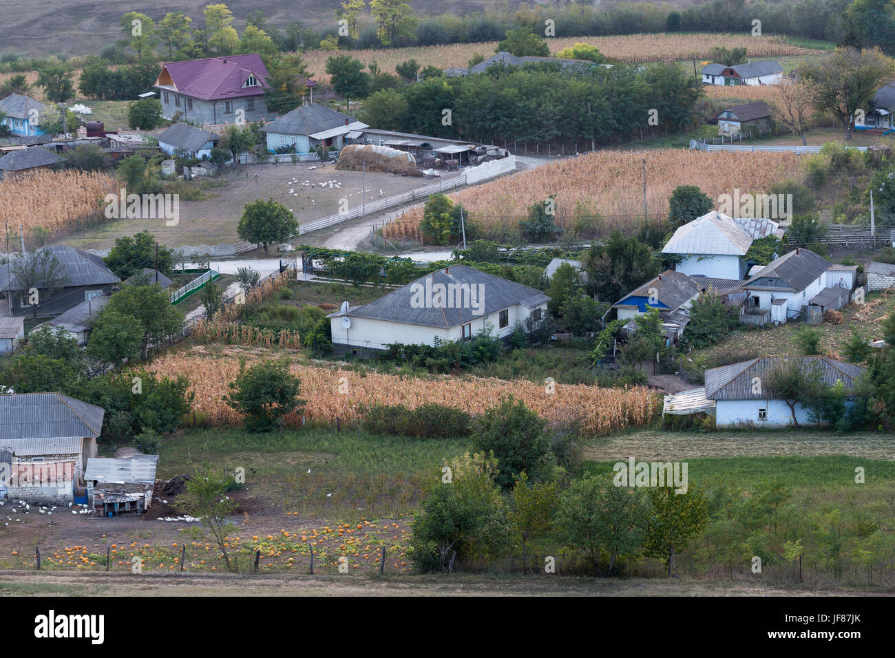 Rural village surrounded trees in hi-res stock photography and images ...