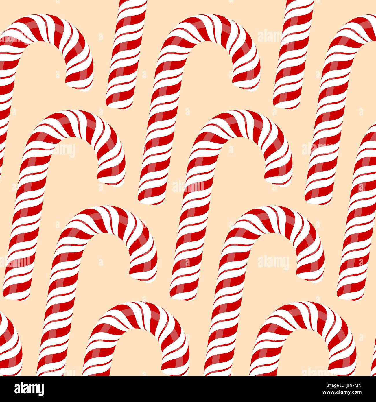 Sweet Red Candy Background. Set of Red Striped Candy Stock Vector Image ...
