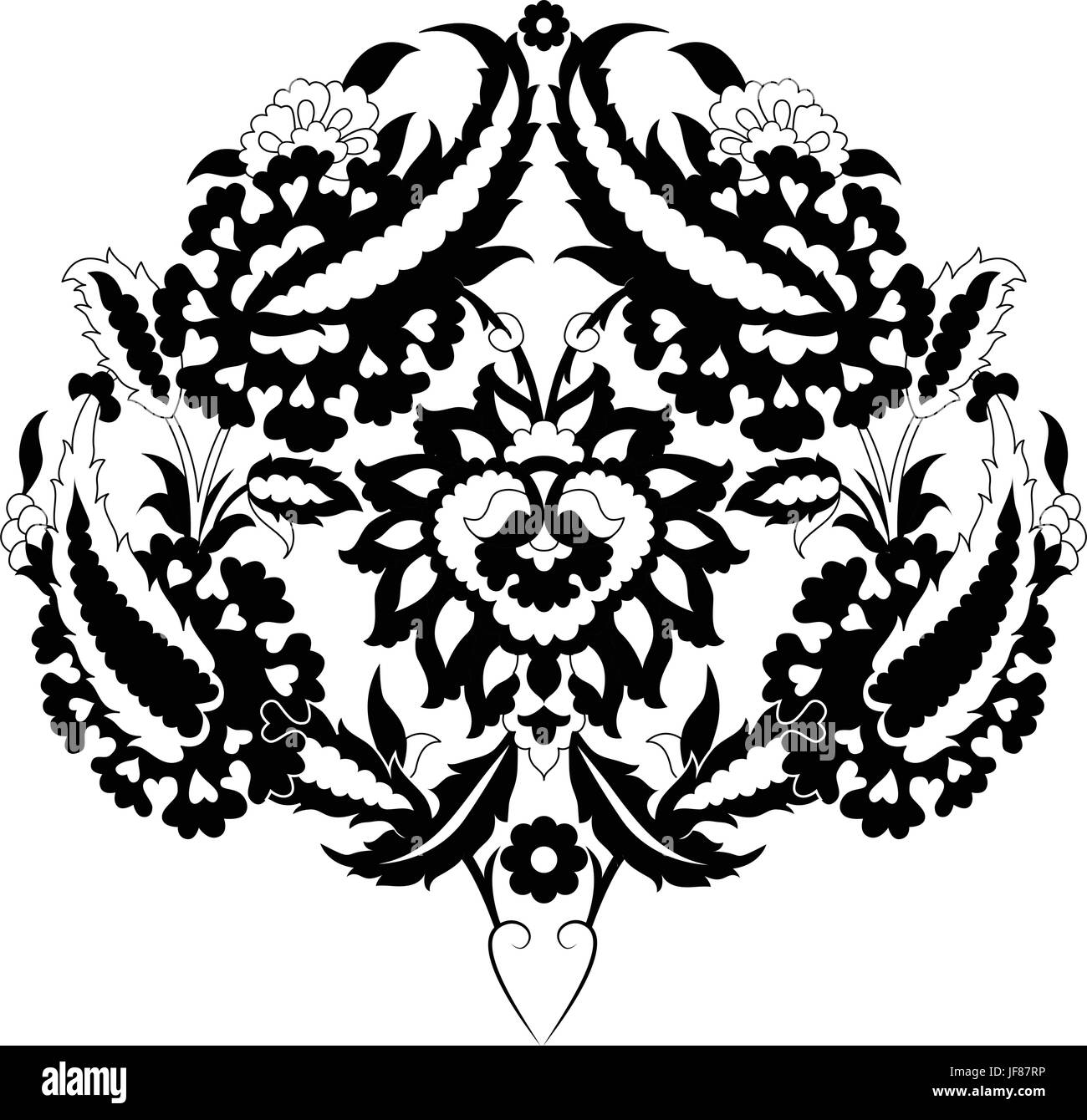 Two floral motifs hi-res stock photography and images - Alamy