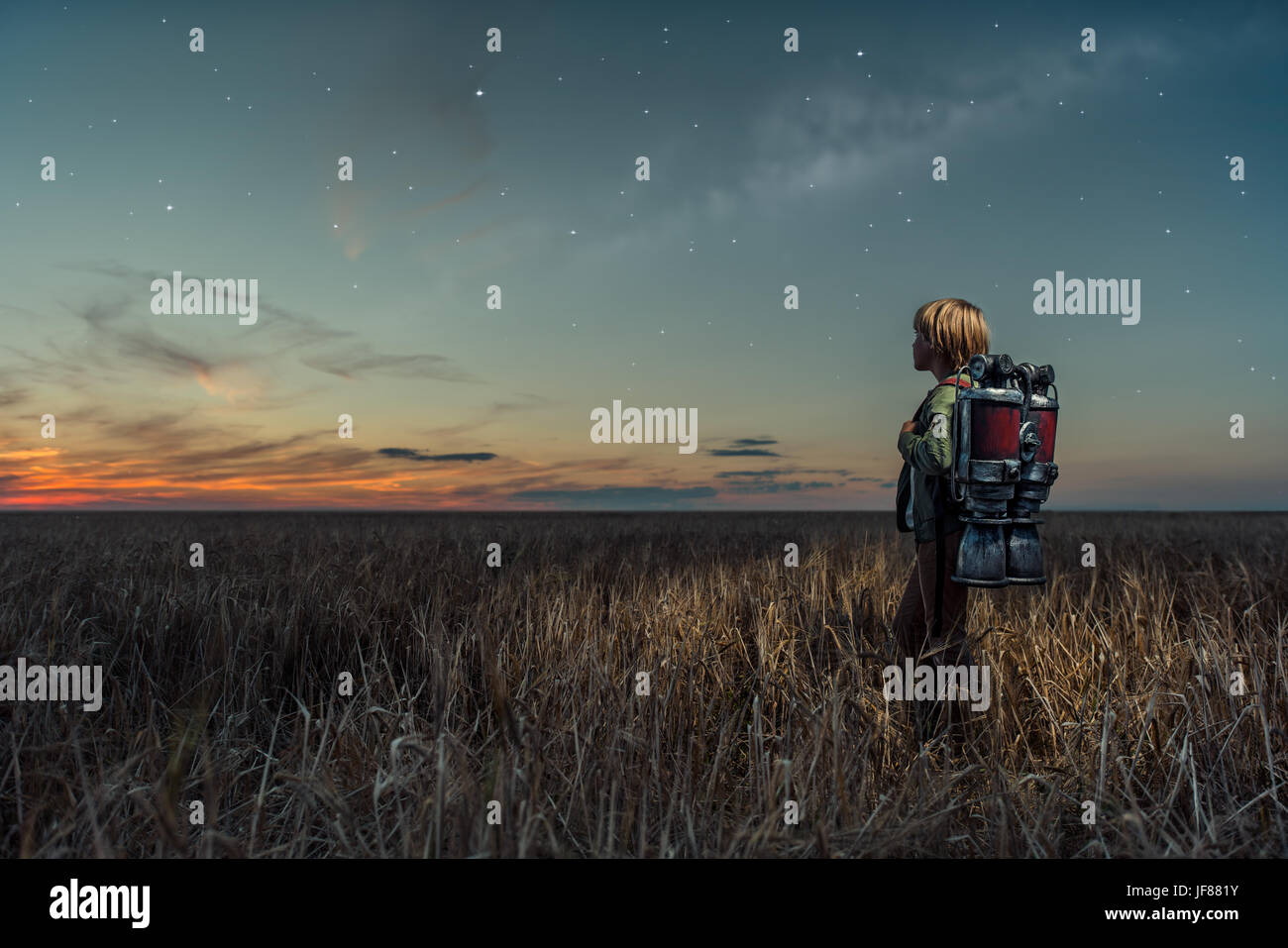 Traveler at night Stock Photo - Alamy