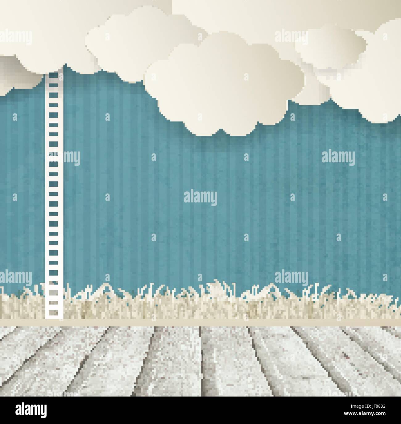 Vintage Background With Clouds Stock Vector Image & Art - Alamy