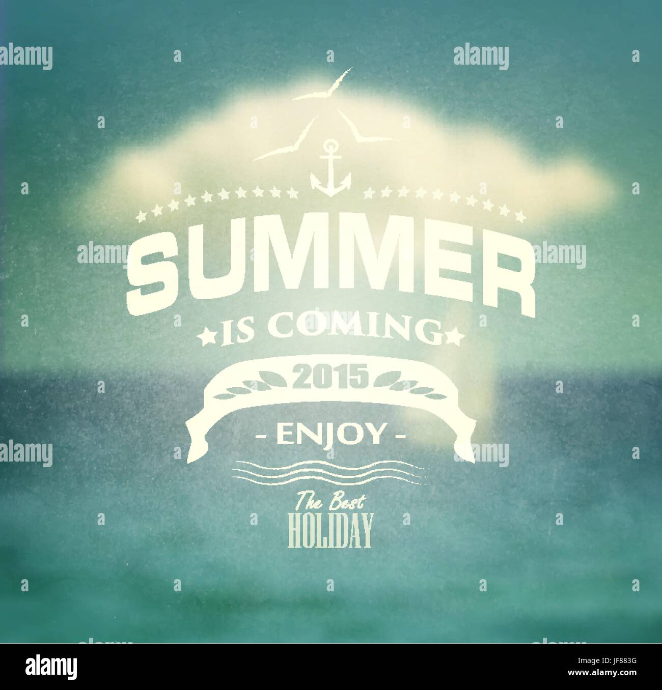 Vector beach title summer Stock Vector Images - Alamy