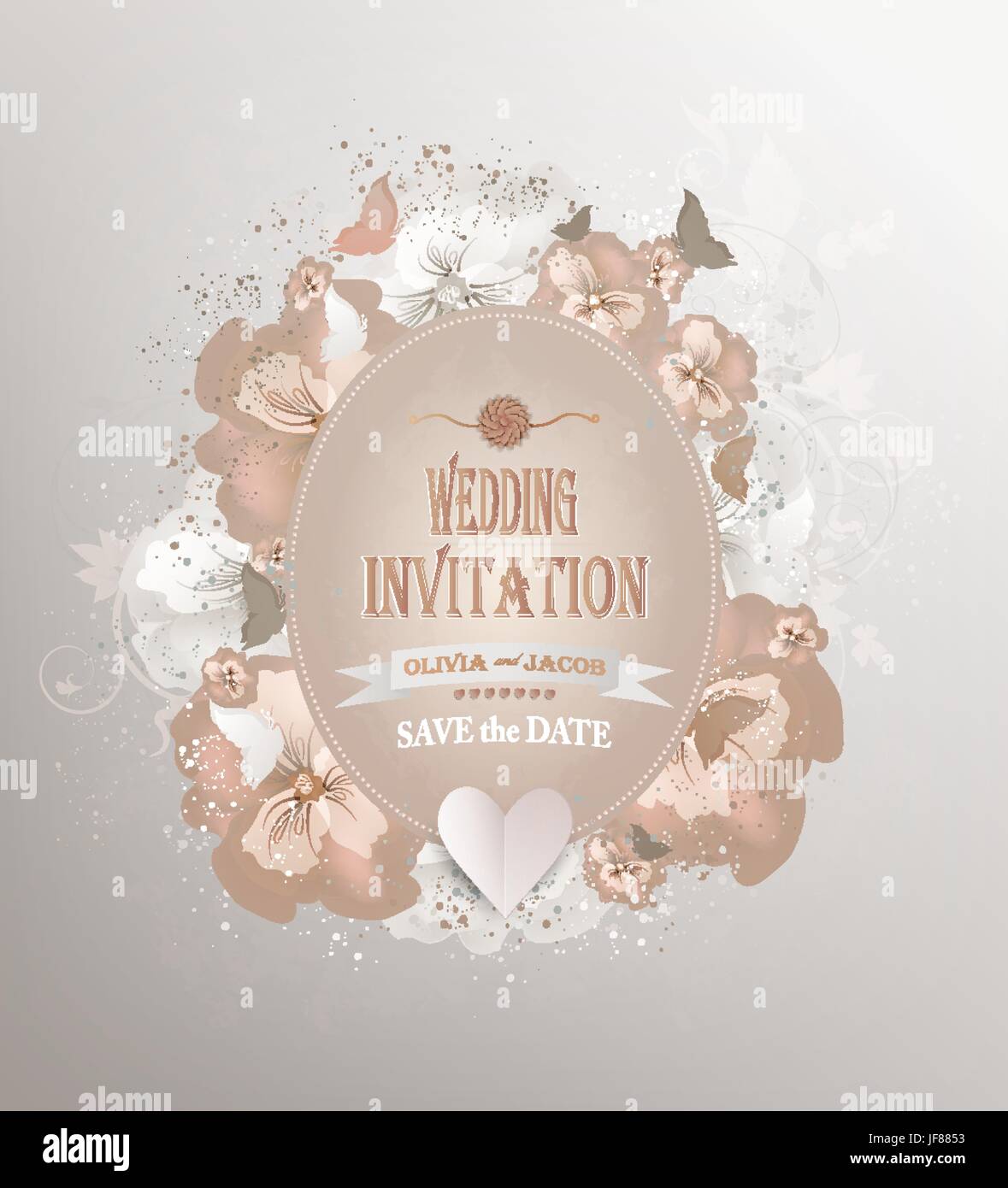 Framework invitation congratulation Stock Vector Images - Alamy