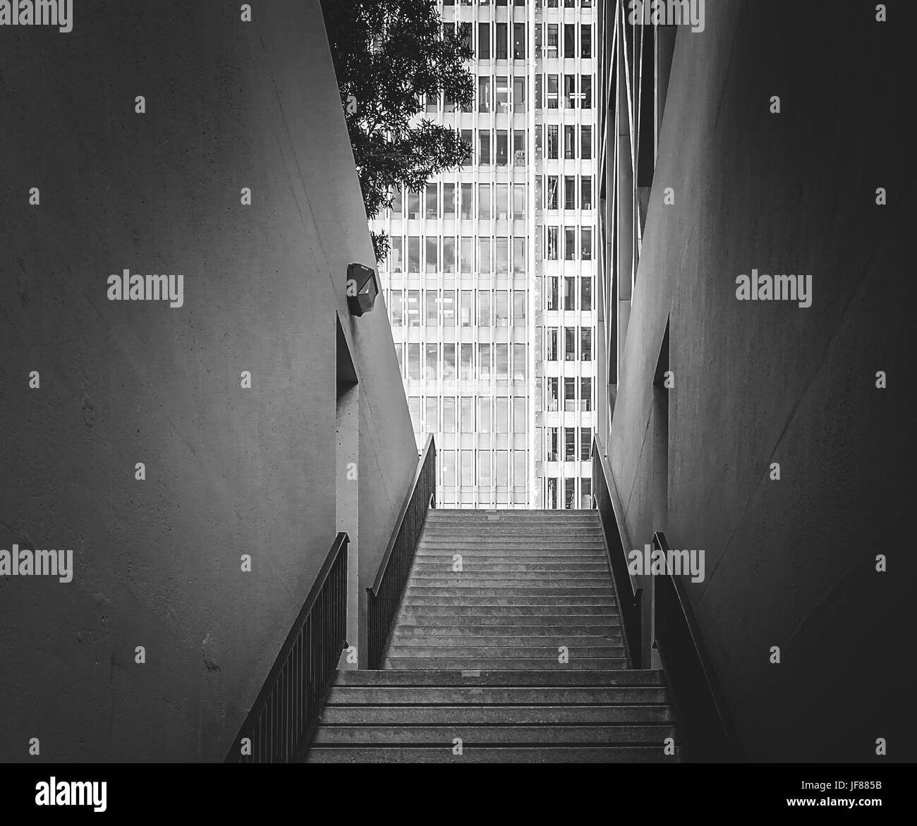 stairs and skyscraper Stock Photo - Alamy