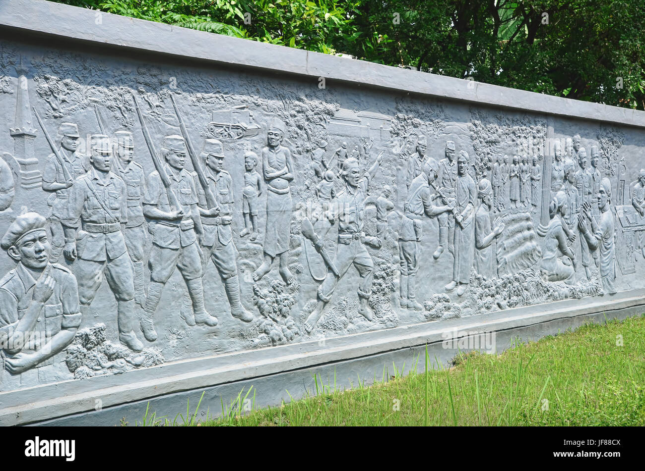 Relief history of Sultanate Kraton Yogyakarta Stock Photo - Alamy
