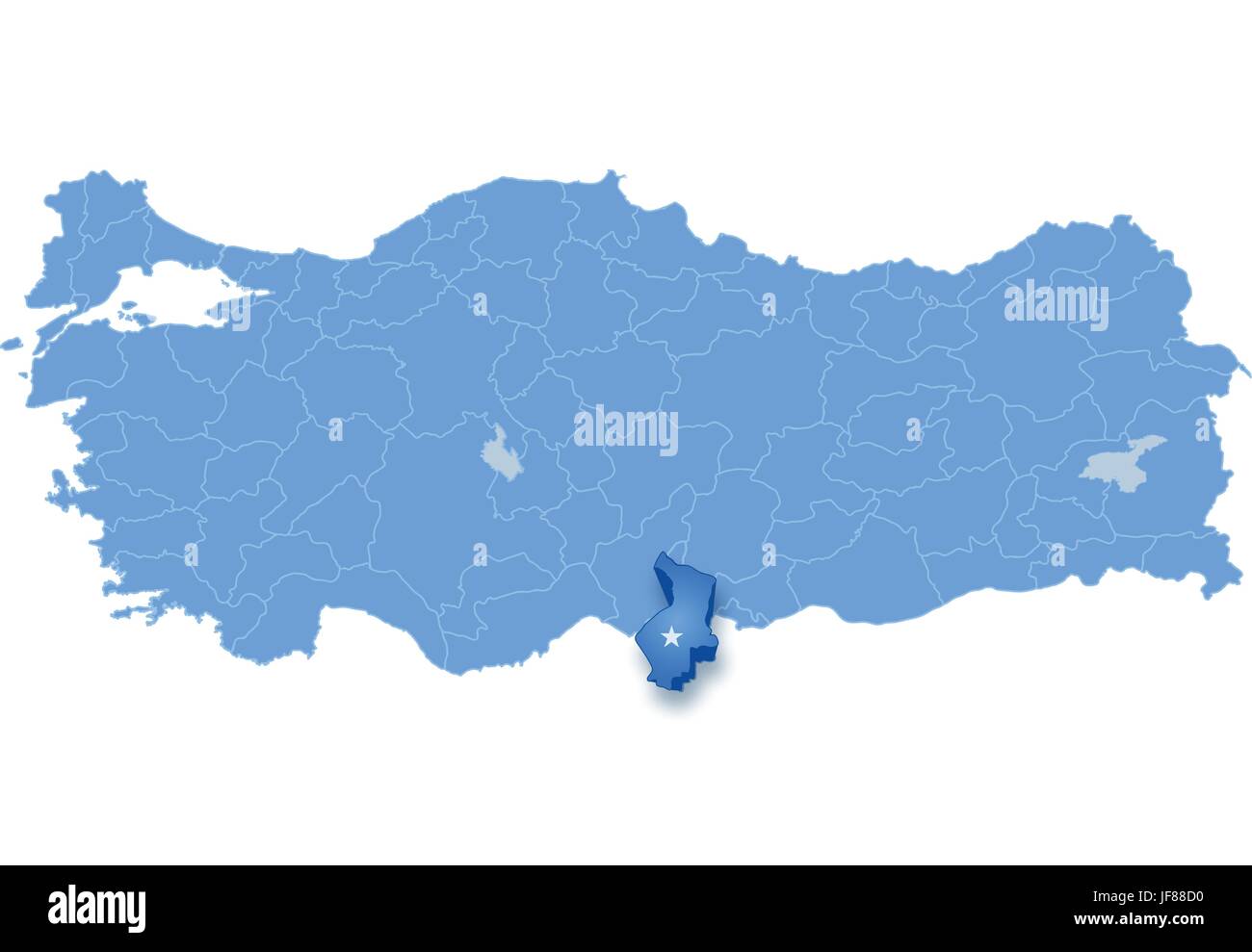 Map of Turkey, Hatay Stock Vector Image & Art - Alamy
