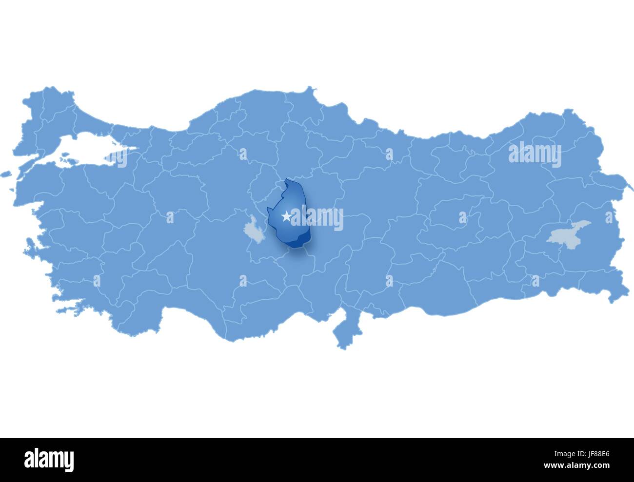 Map of Turkey, Nevsehir Stock Vector Image & Art - Alamy