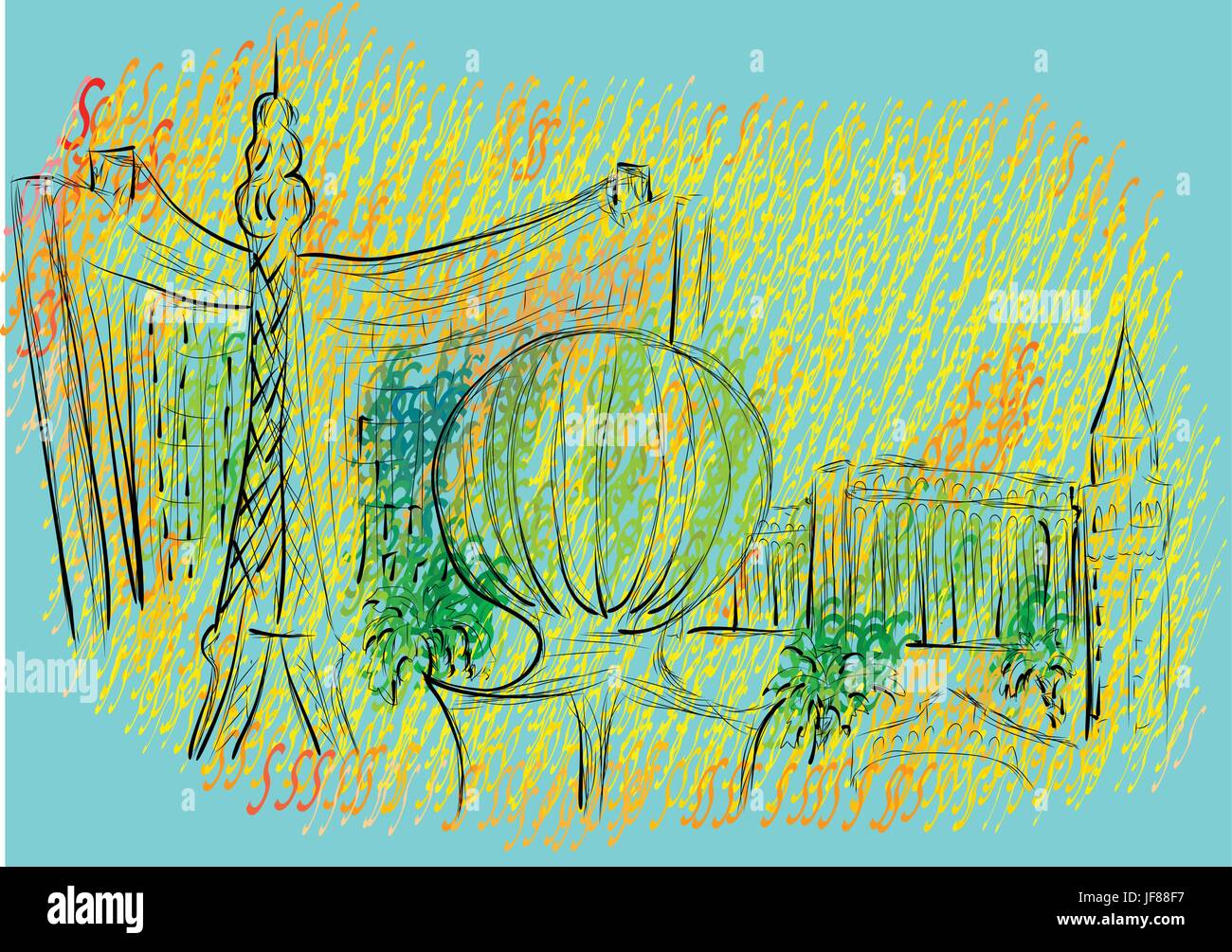 Las vegas nevada urban Stock Vector Images - Alamy