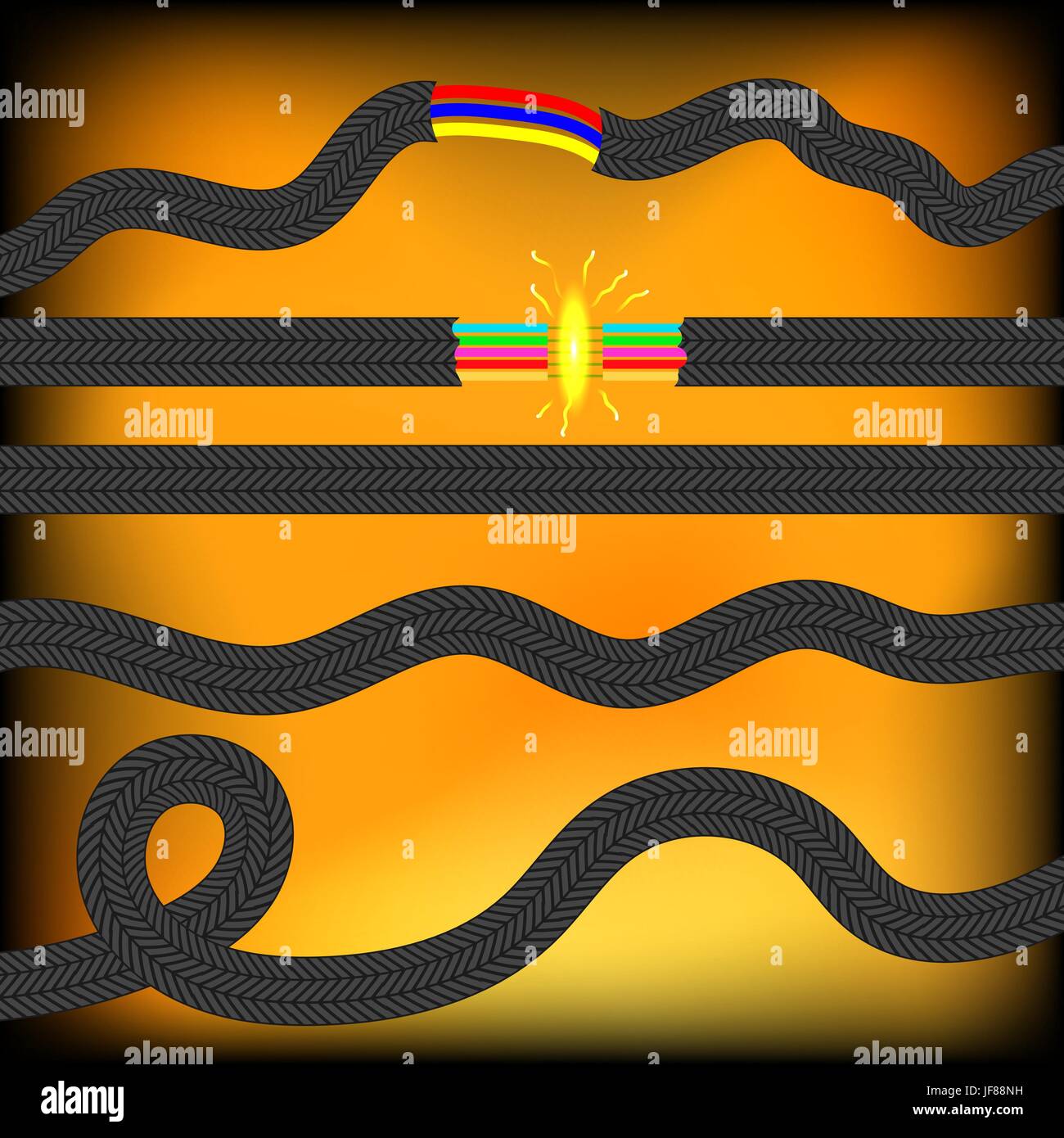 Electrical cables connection Stock Vector Images - Alamy