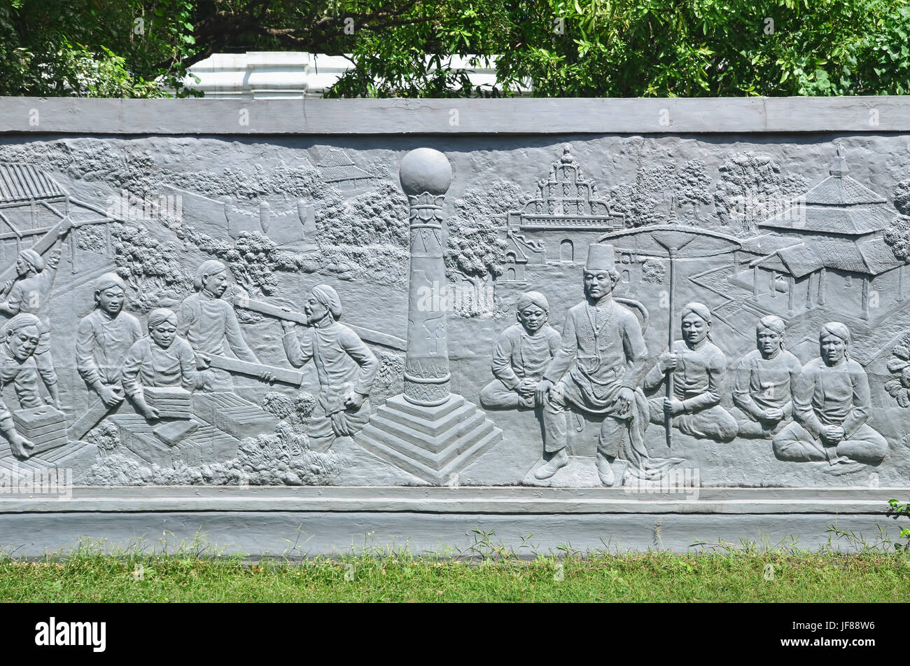 Relief history of Sultanate Kraton Yogyakarta Stock Photo - Alamy