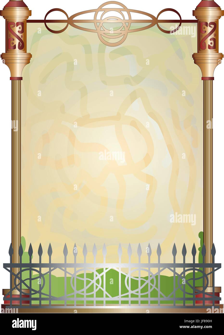 Victorian gothic border hi-res stock photography and images - Alamy