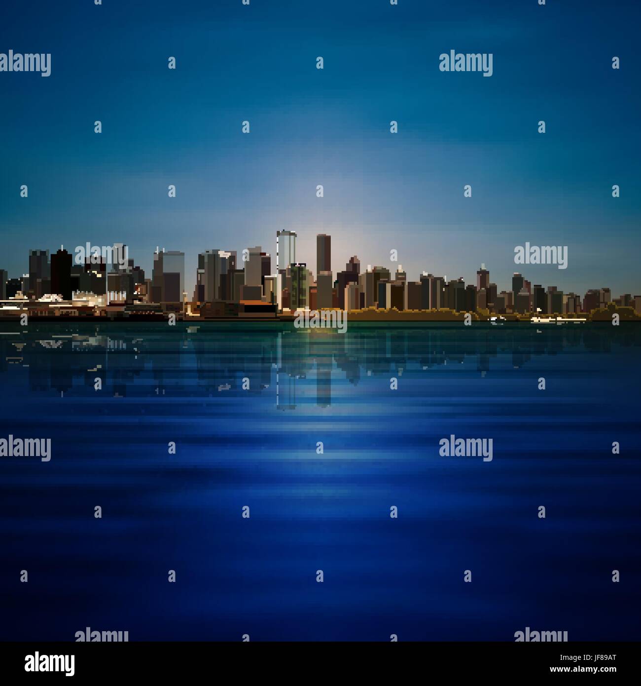 abstract background with silhouette of Vancouver Stock Vector Image ...