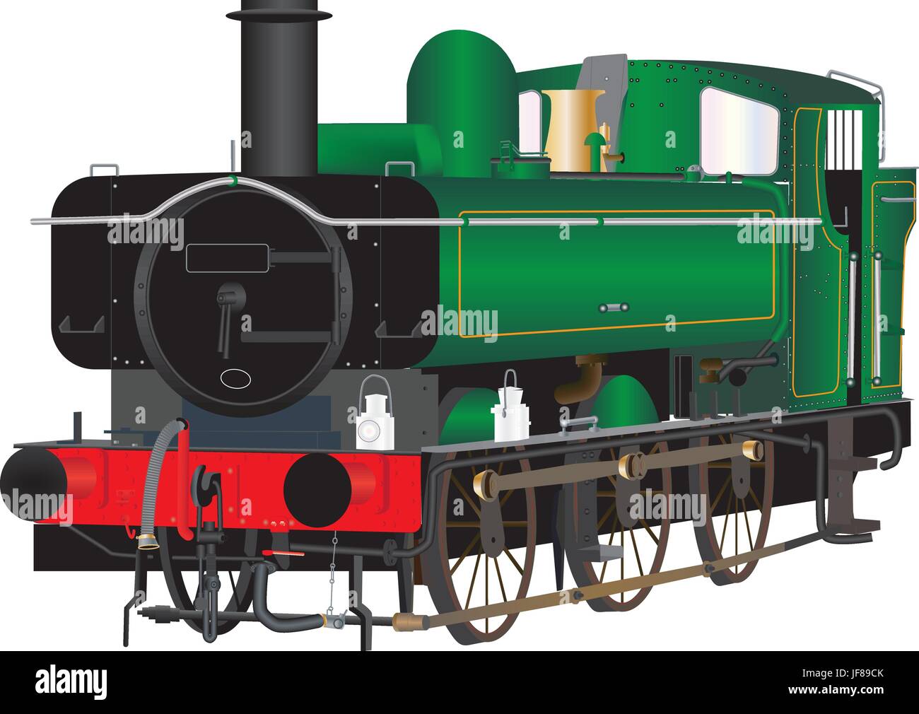 Electric shunting locomotive Stock Vector Images - Alamy