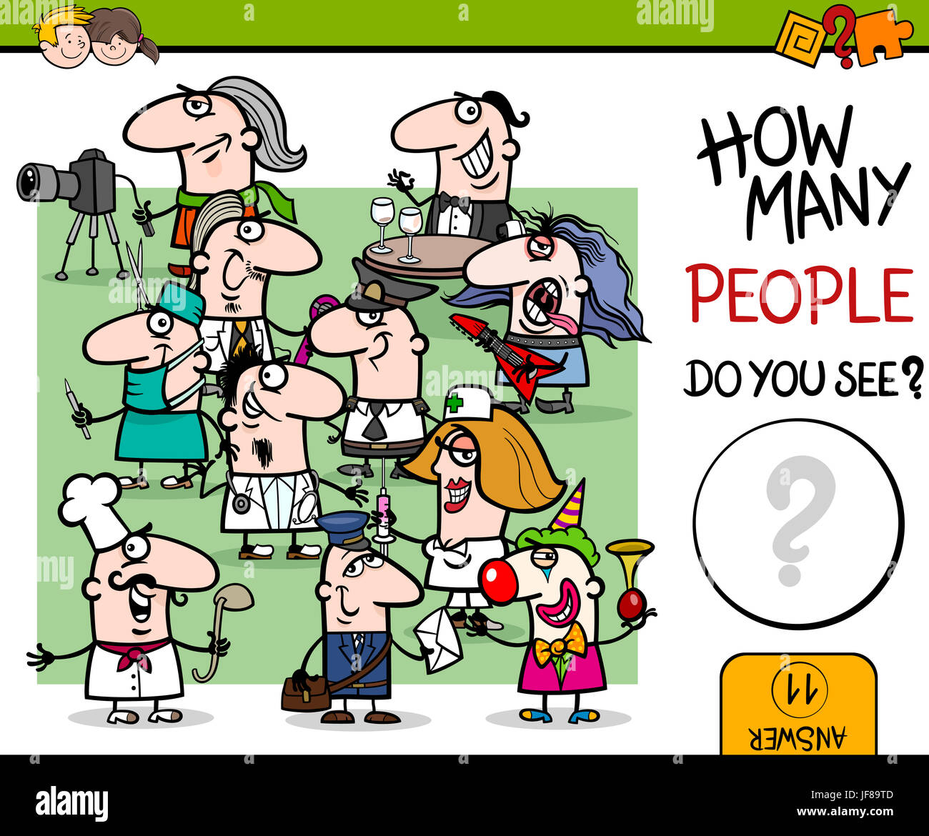 counting people activity Stock Photo - Alamy