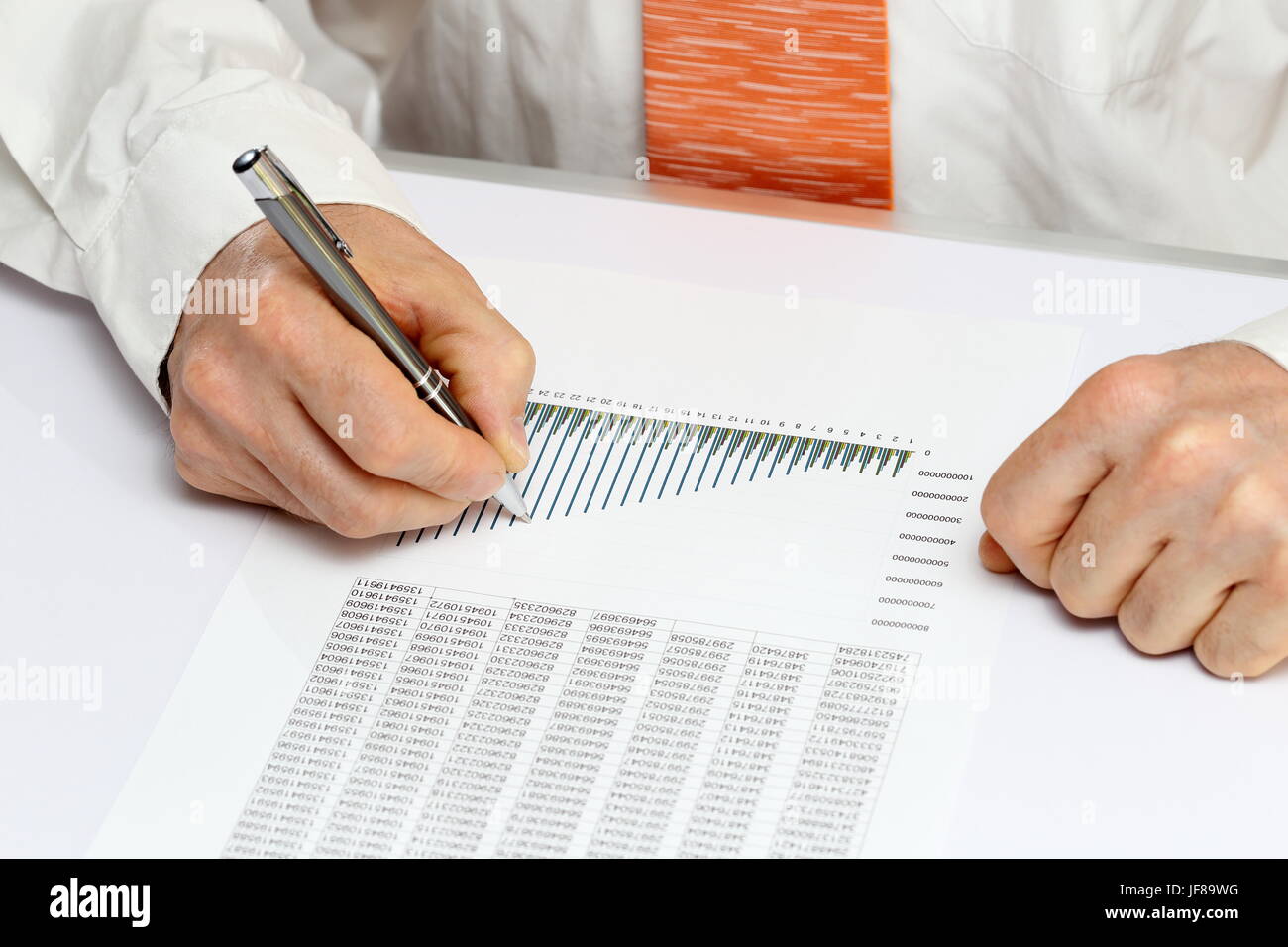 man is calculating Stock Photo - Alamy