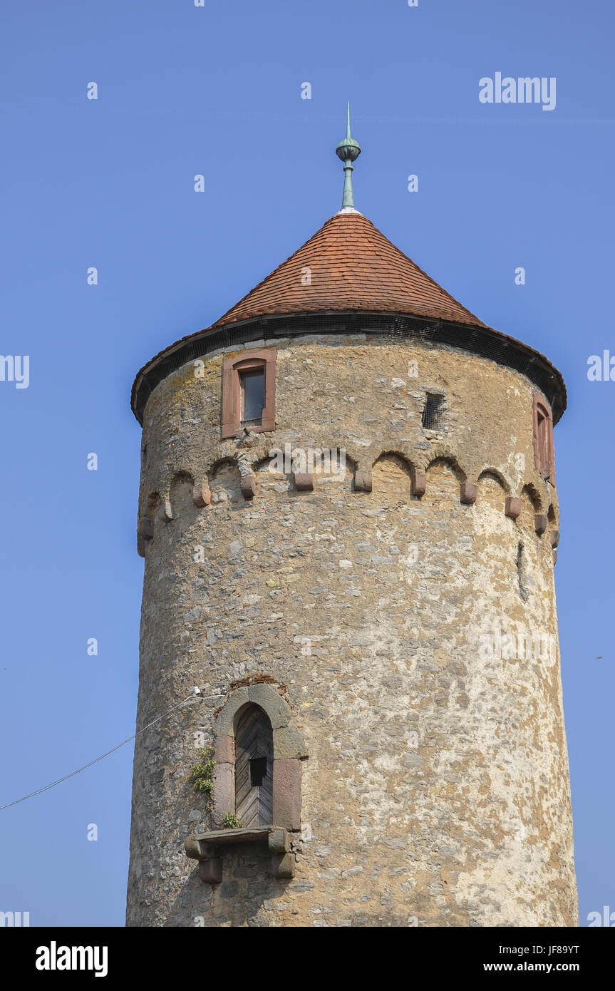 historic City Tower in Buchen, Germany Stock Photo - Alamy