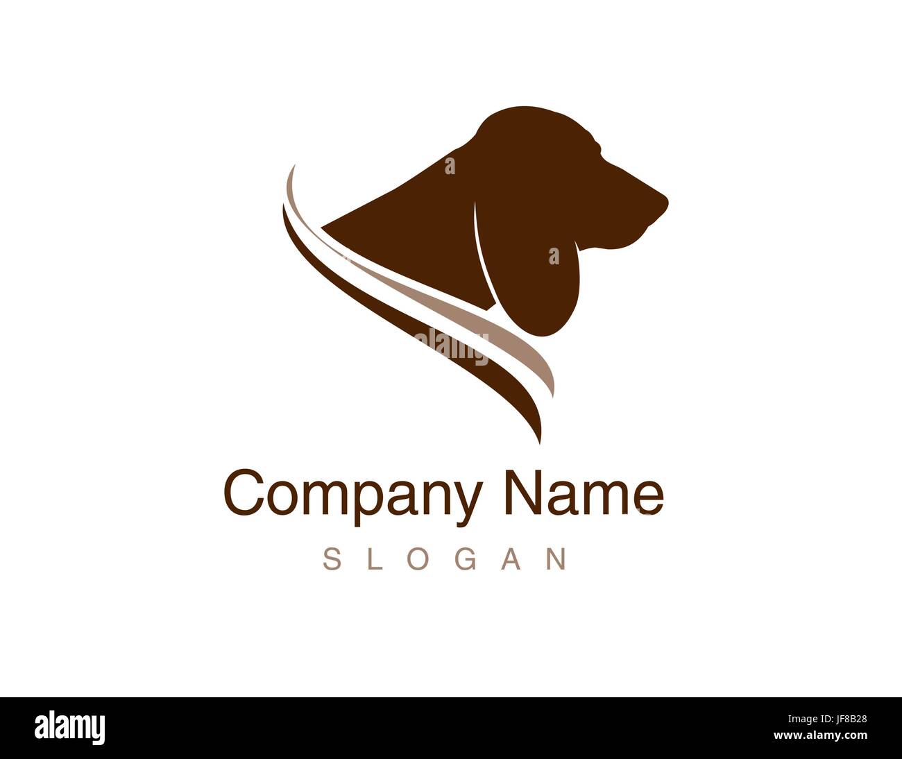 Dog logo hi-res stock photography and images - Alamy
