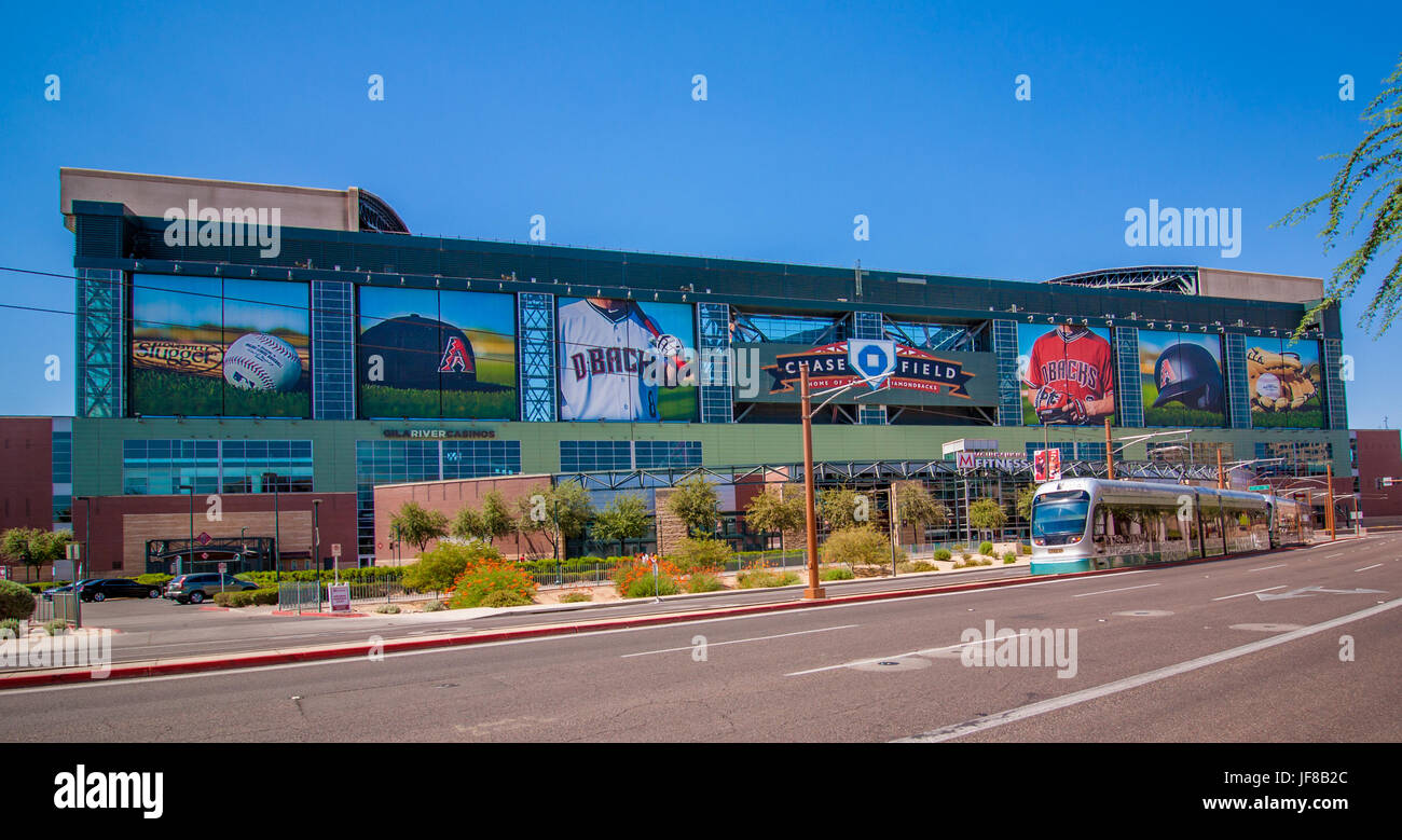 Chase Field - Home of the Arizona Diamondbacks Stock Photo - Alamy