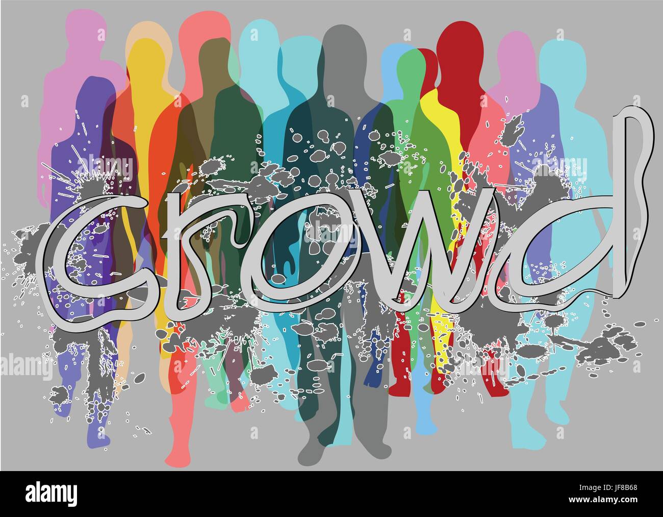 Crowd formation Stock Vector Images - Alamy