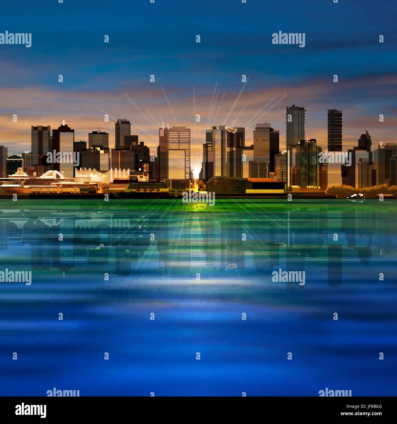 abstract background with panorama of vancouver Stock Vector Image & Art ...