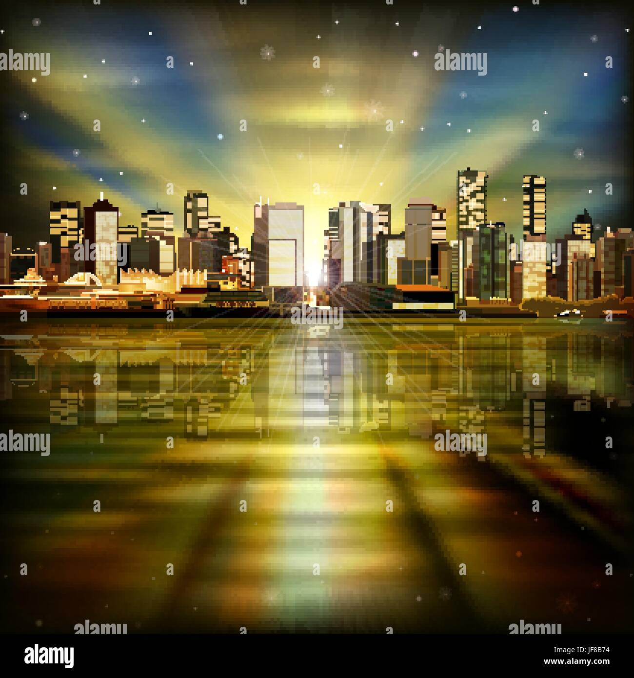 abstract background with panorama of vancouver Stock Vector Image & Art ...