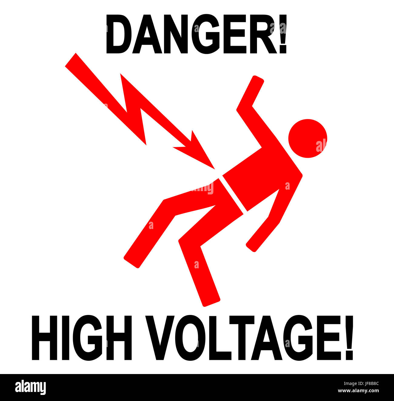 Danger High Voltage Stock Photo - Alamy