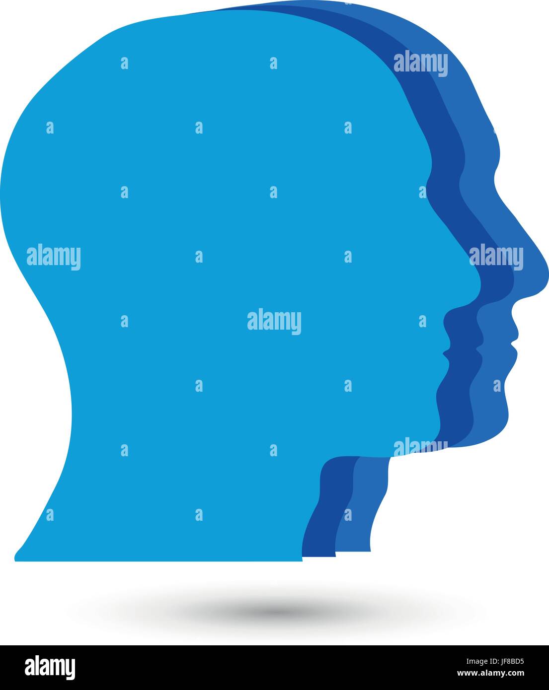 Heads at ease Stock Vector Images - Alamy