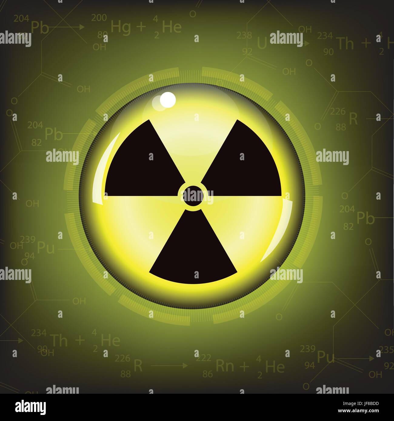 Radiation caution transparent background Stock Vector Images - Alamy