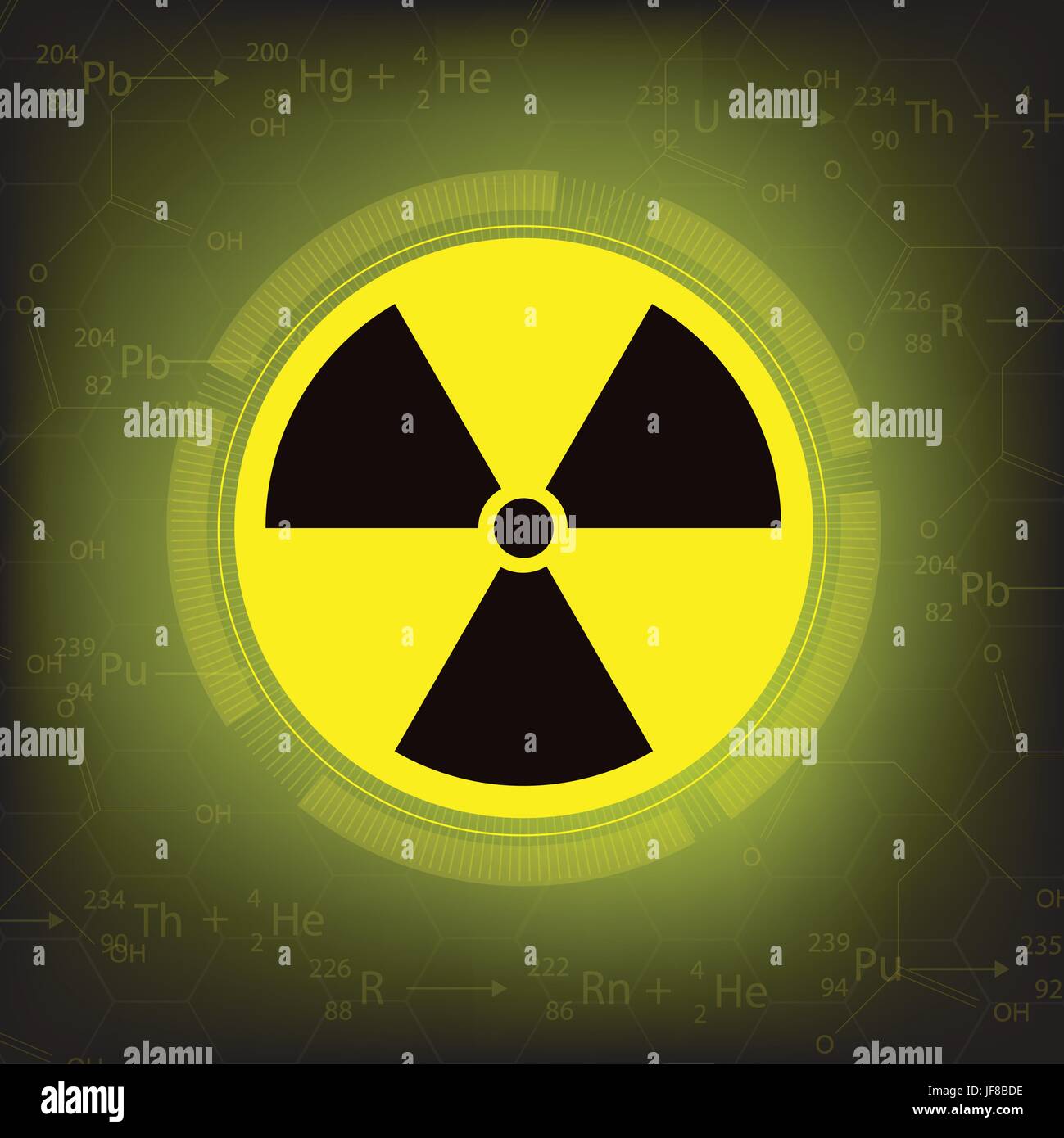 radiation warning symbol vector Stock Vector Image & Art - Alamy