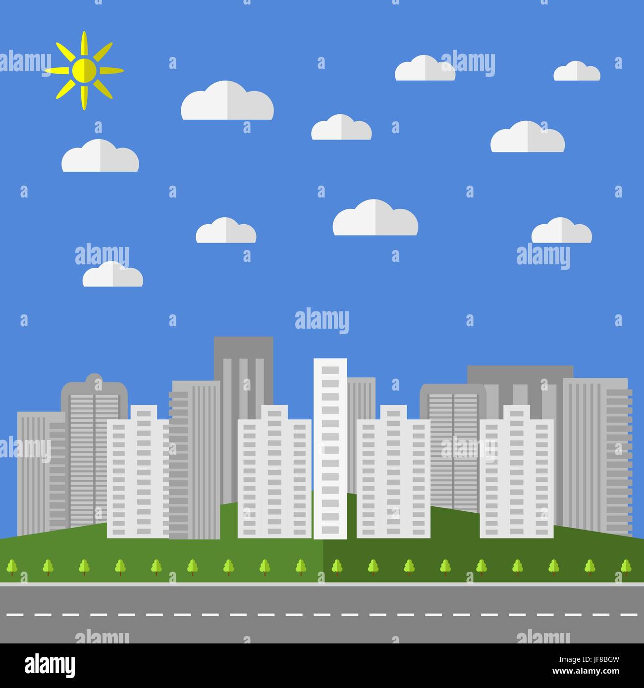 Townscape vista view architecture Stock Vector Images - Alamy