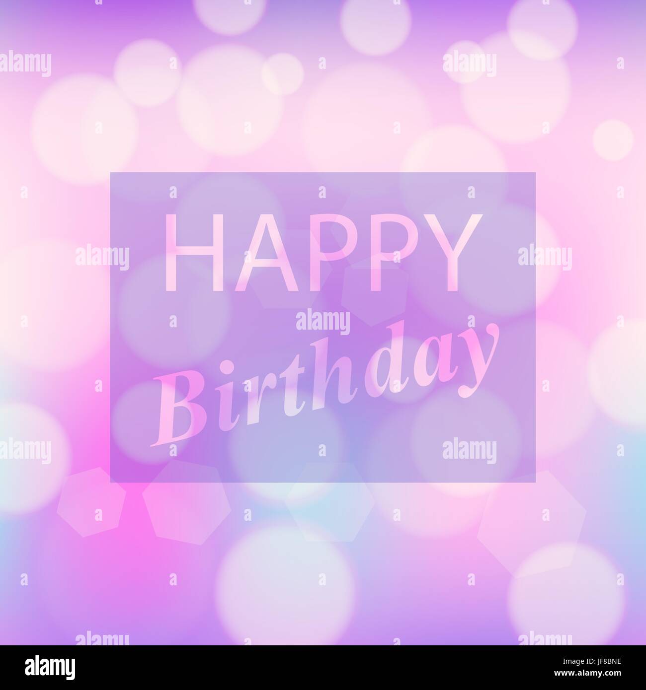 Happy Birthday Text on Pink Blurred Background Stock Vector Image & Art ...