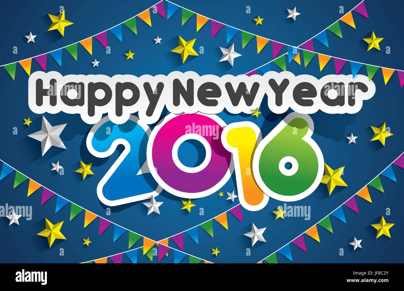 Happy new year 2016 Stock Vector Image & Art - Alamy