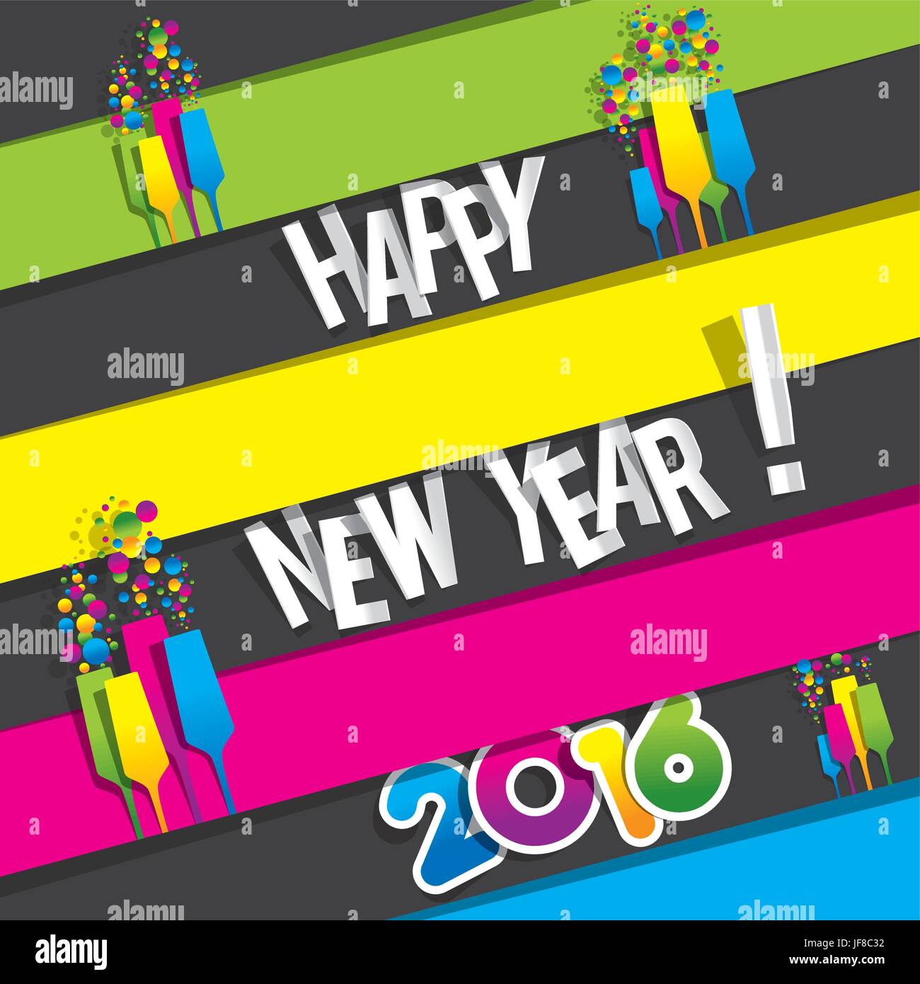 Happy new year 2016 Stock Vector Image & Art - Alamy